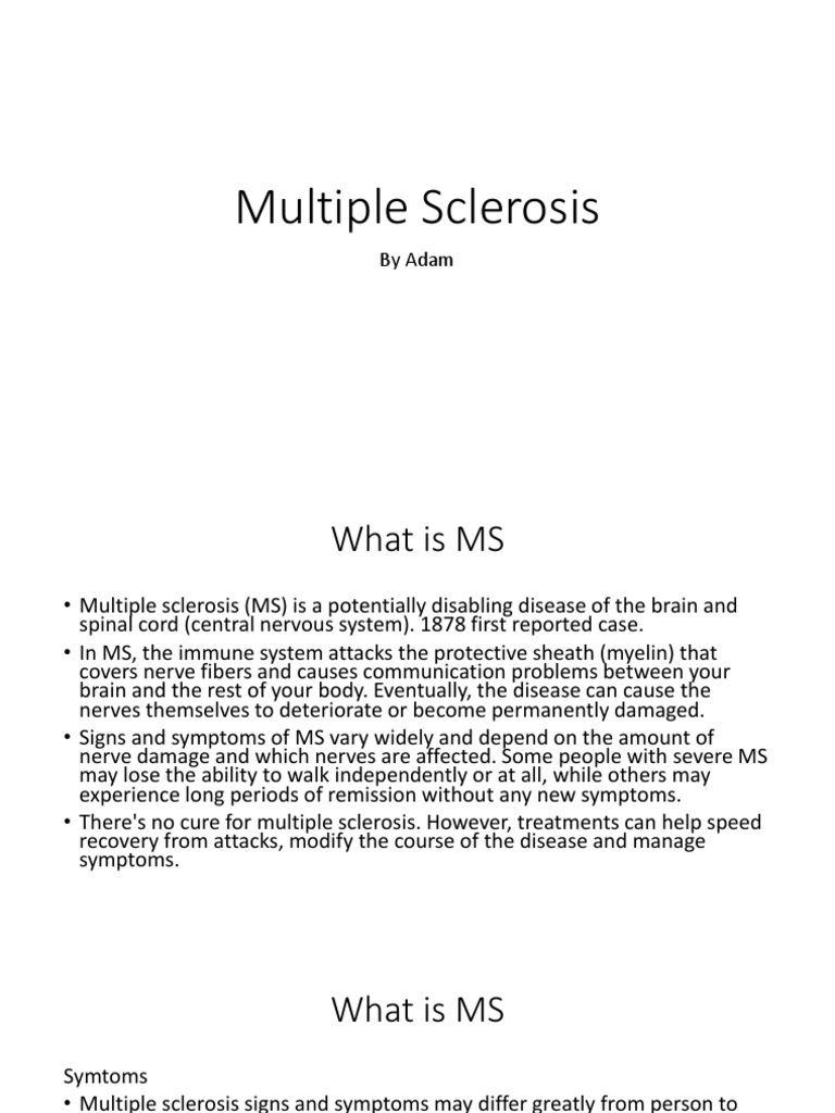 Multiple Sclerosis | PDF | Multiple Sclerosis | Nerve