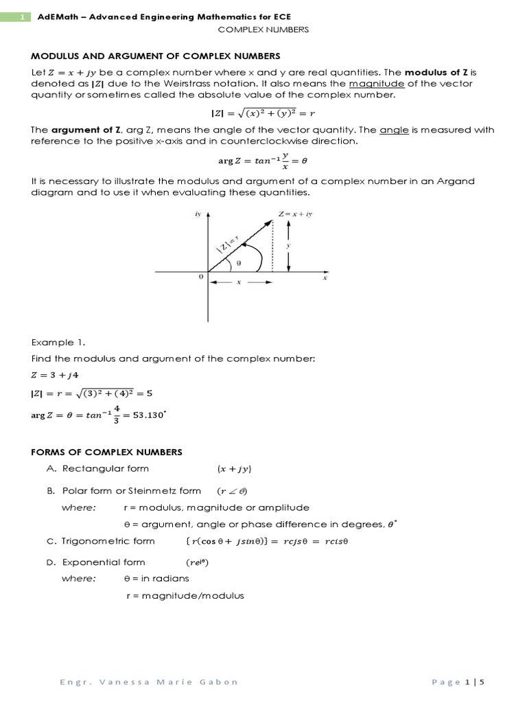 Complex Numbers 03 | PDF | Complex Number | Trigonometric Functions