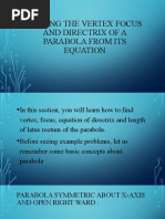 Pre Cal Module 2 PARABOLA | PDF | Geometry | Analytic Geometry