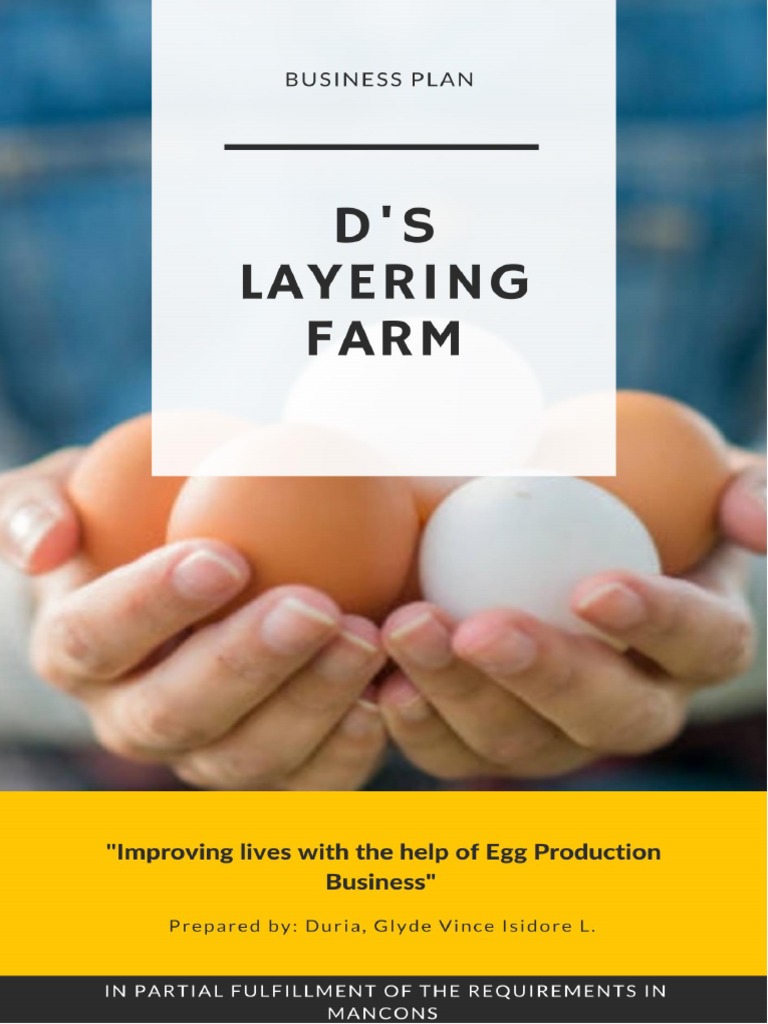 A Business Plan for D's Layer Farm: A Commercial Poultry Layer Farm and ...