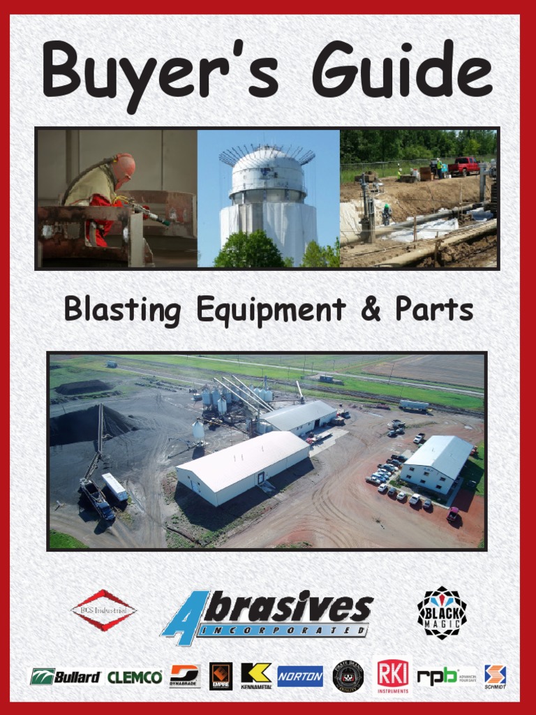 Abrasive Blasting Complete Buyers Guide Pdf Abrasive Materials