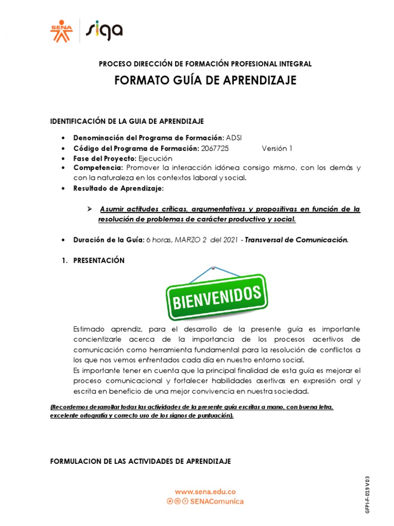 Guia Adsi 2 Marzo | PDF | Aprendizaje | Comunicación