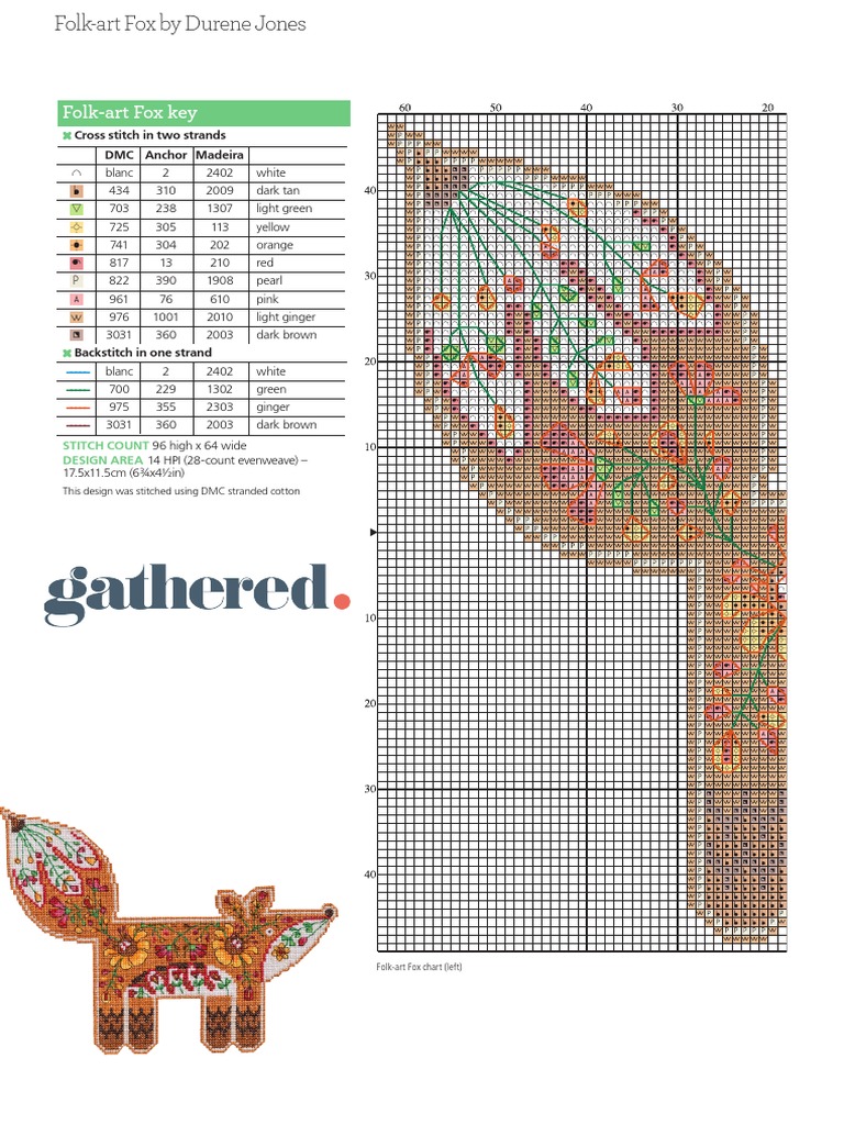 Durene Jones Cross Stitch Fox 31b9dfe | PDF
