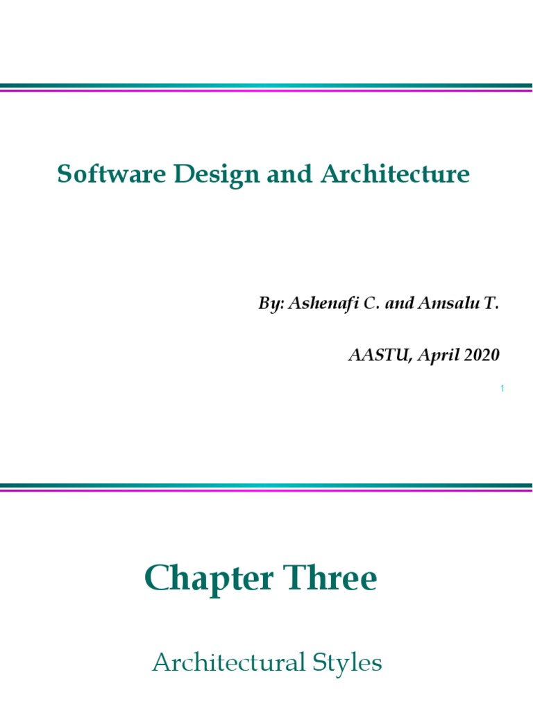 SDA - 3 - Chapter Three | PDF | Common Object Request Broker Architecture | Client–Server Model