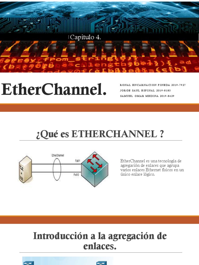 Cap 4-EtherChannel | PDF | Redes | Comunicación por medio de ordenadores