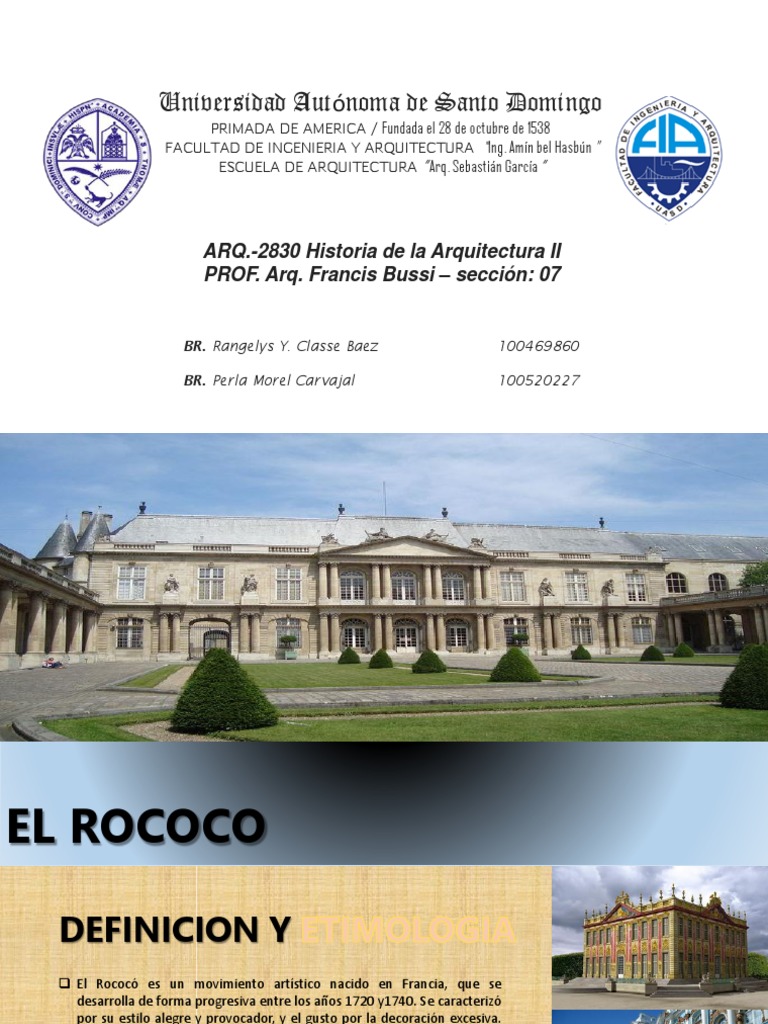 El Rococo (Trabajo Final) | PDF | Barroco | Escultura