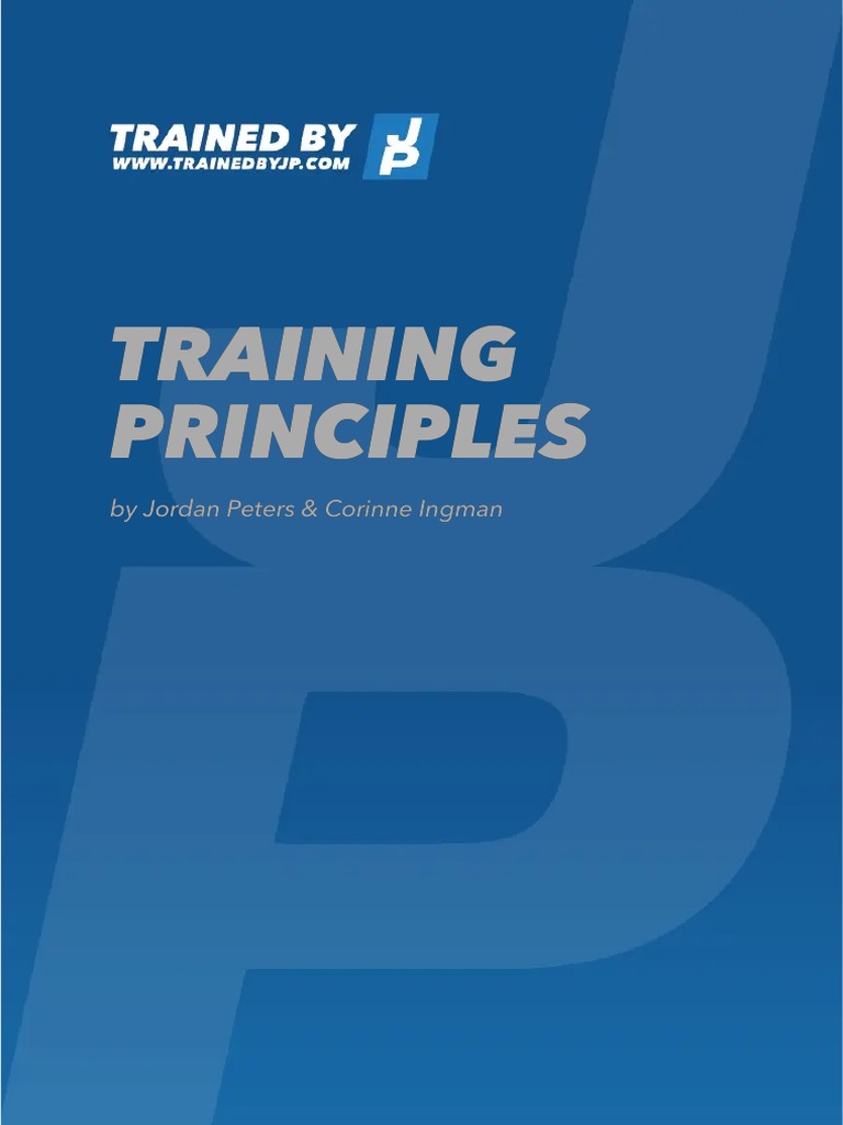 PDF Training Principles by Jordan Peters Amp Corinne Ingman | PDF ...