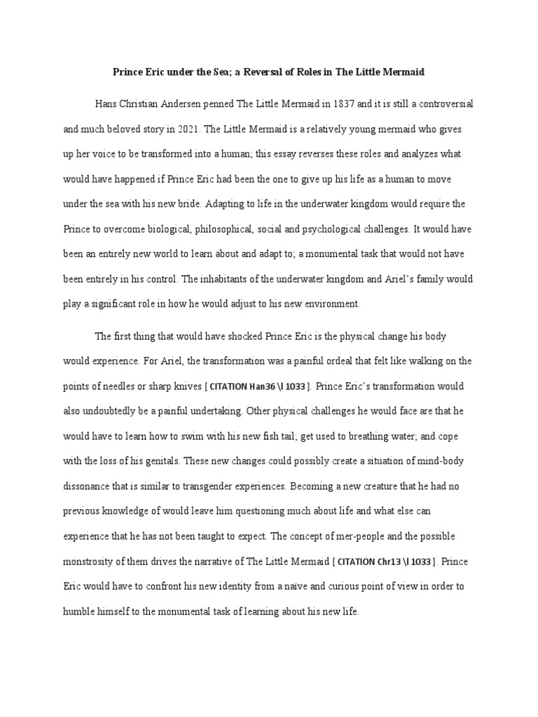 Prince Eric's Undersea Sacrifice | PDF | Mermaid