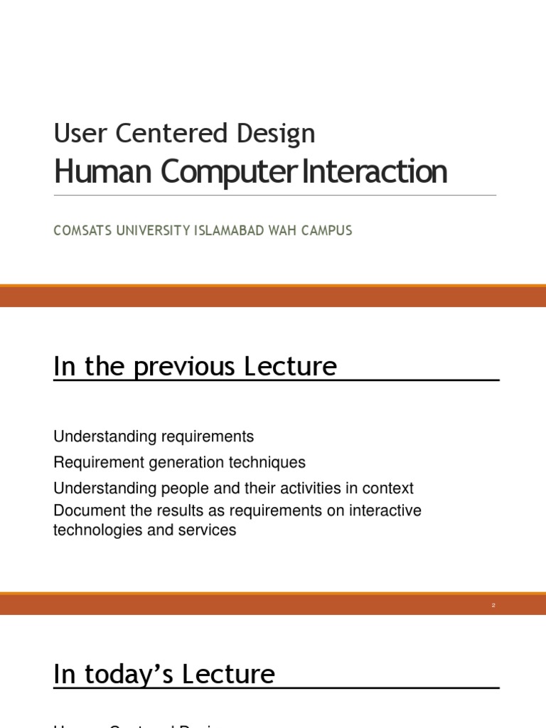 User Centered Design | PDF | Human–Computer Interaction | System