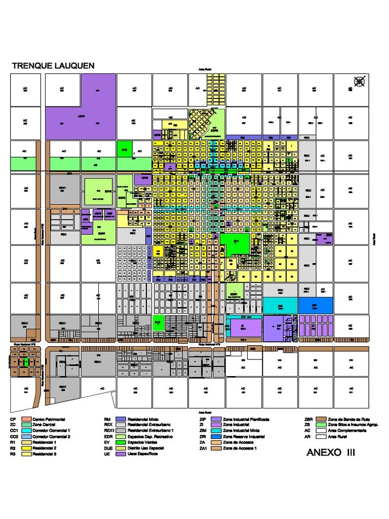 Trenque Lauquen Zonificacion | PDF