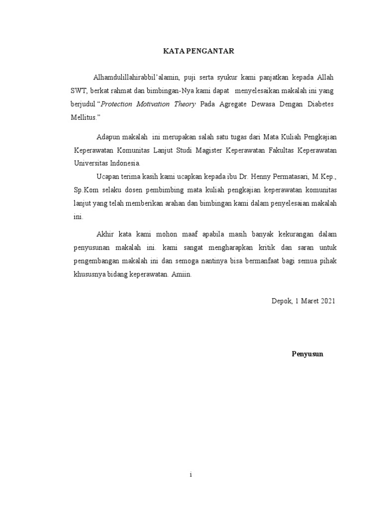 Kata Pengantar Dan Daftar Isi | PDF