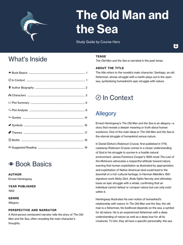 The Old Man and Thesea | PDF | Ernest Hemingway