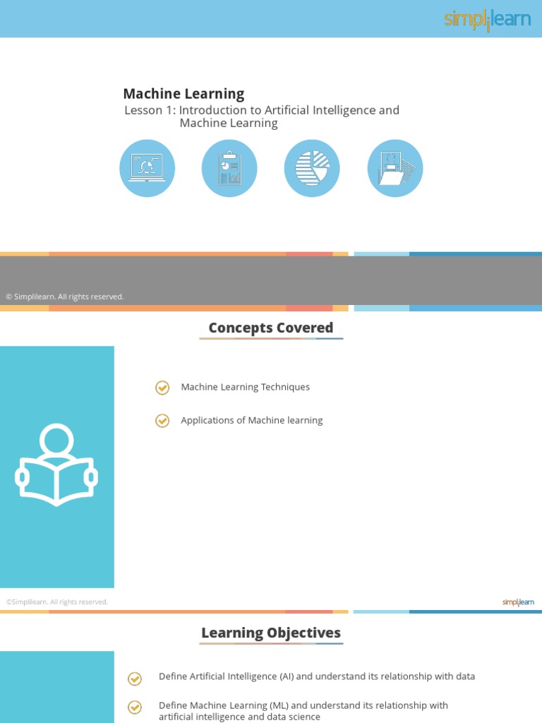 Lesson 1 - Introduction To AI and Machine Learning | PDF | Machine ...