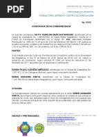 Certificado Afilicion de Comfacesar | PDF