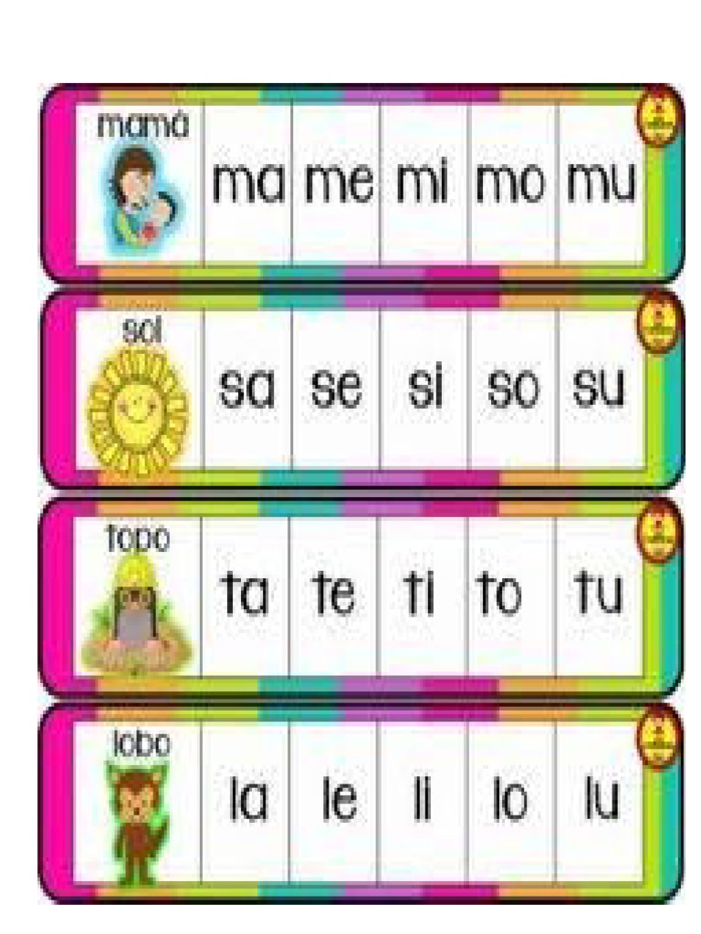 Sílabas para Armar Palabras | PDF