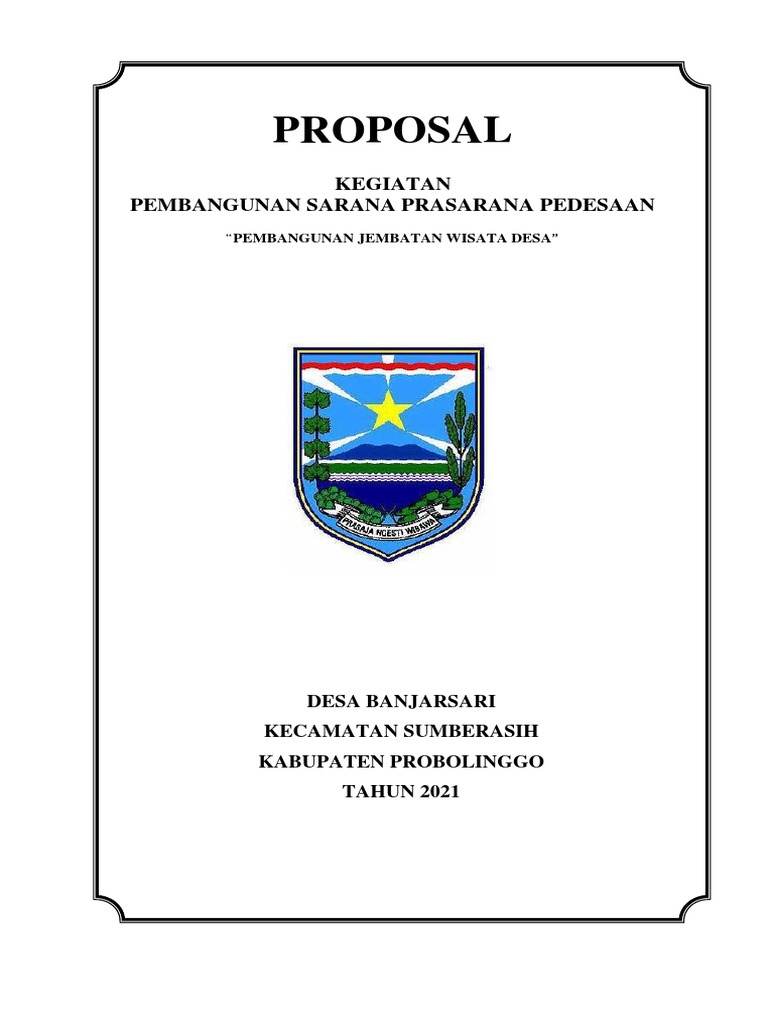 Proposal Jembatan Desa Banjarsari - Musrembang Kecamatan | PDF