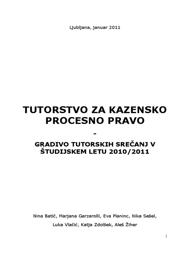 (Datoteka - Si) Tutorstvo Za KPP - Gradivo | PDF