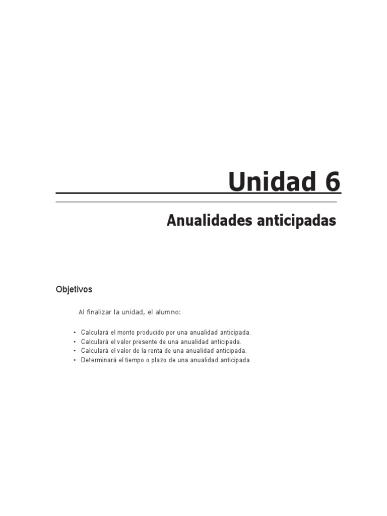 MatFin Unidad6 | PDF | Interés | Bancario