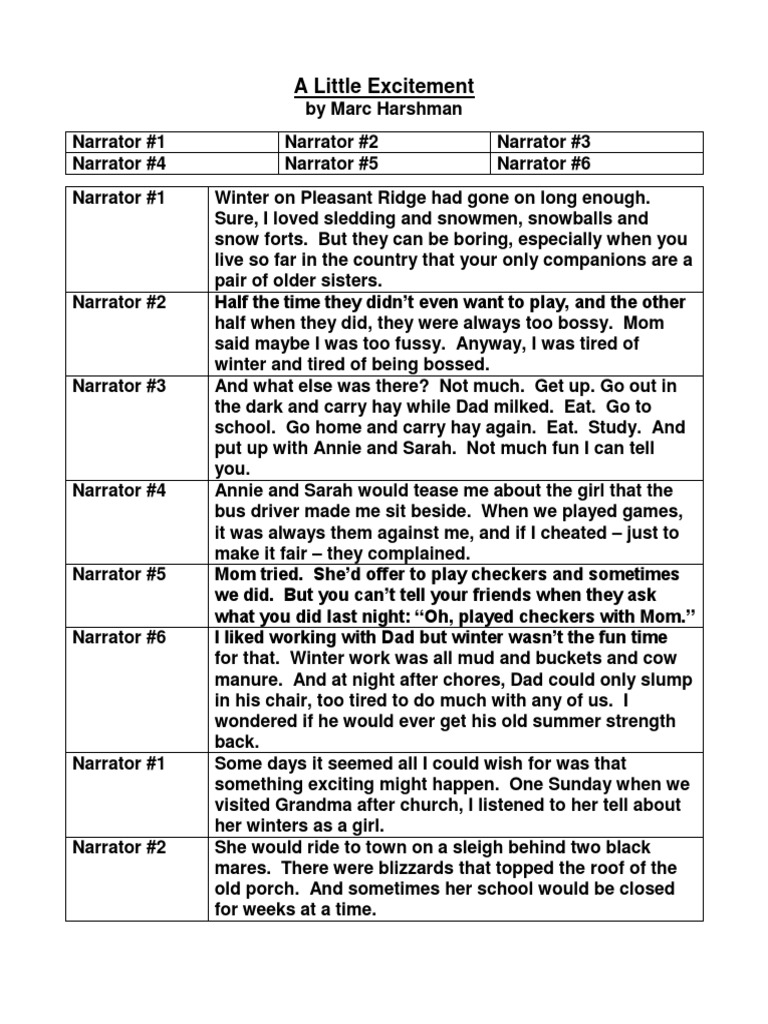 A Little Excitement | PDF