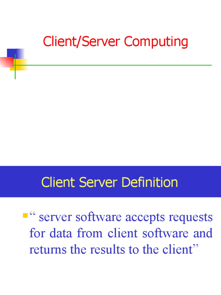 Client Server Pdf Client Server Model Server Computing
