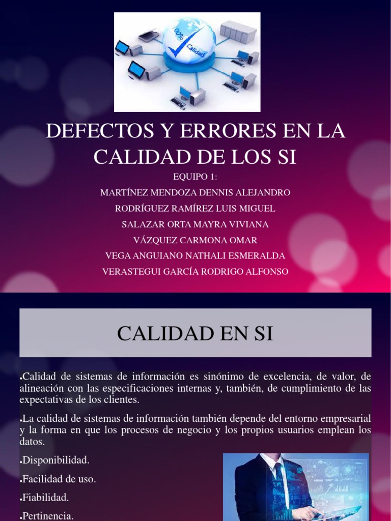 CUADERNO DE REGISTRO DE DEFECTOS. (Equipo 1) | PDF | Ciencia de ...
