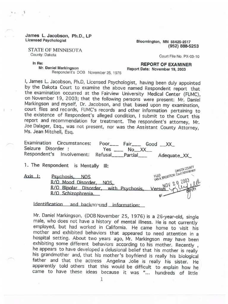 Jacobson Examiner Report | PDF