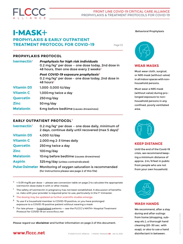 FLCCC Alliance I MASKplus Protocol ENGLISH | PDF