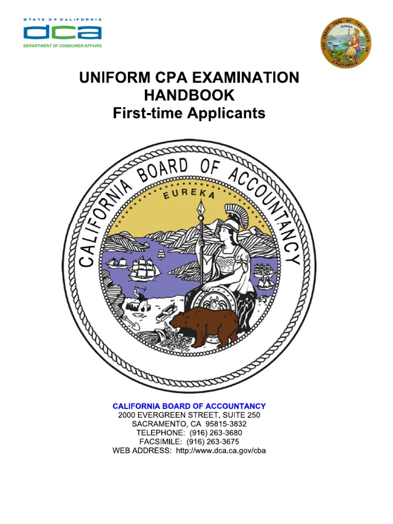 Uniform CPA Examination Handbook | PDF