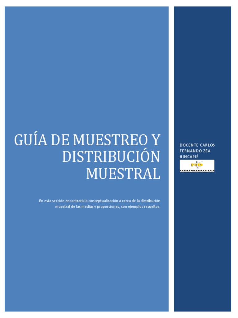Guia de Muestreo y Distribución Muestral | PDF
