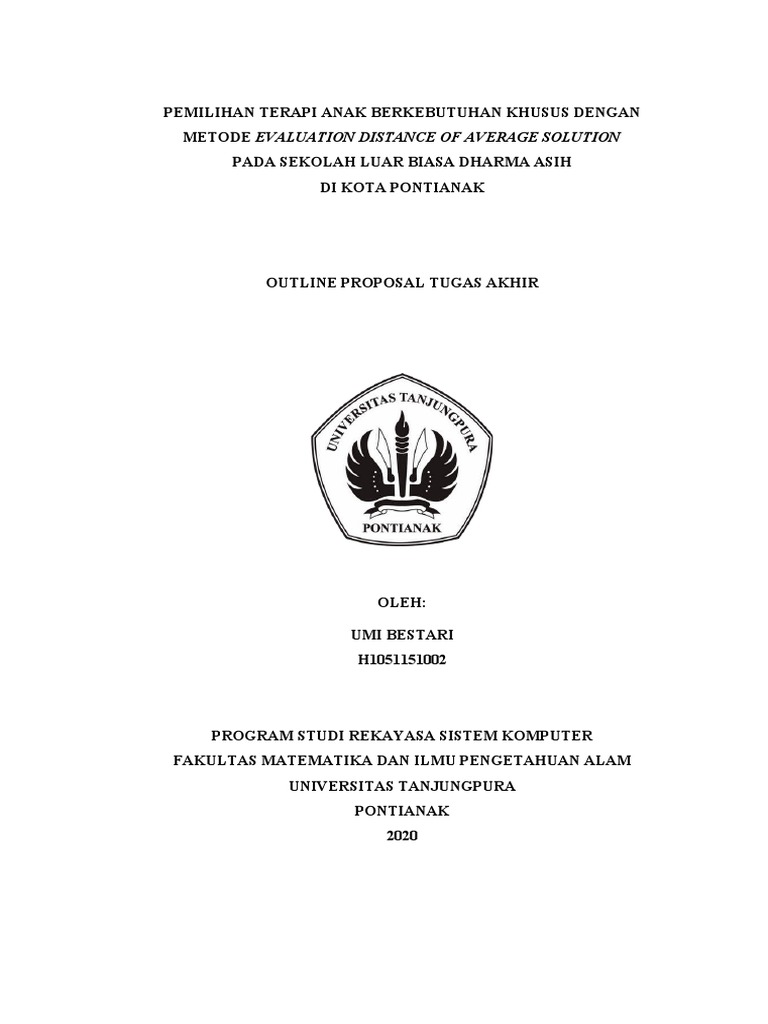 Proposal Umi Bestari New | PDF