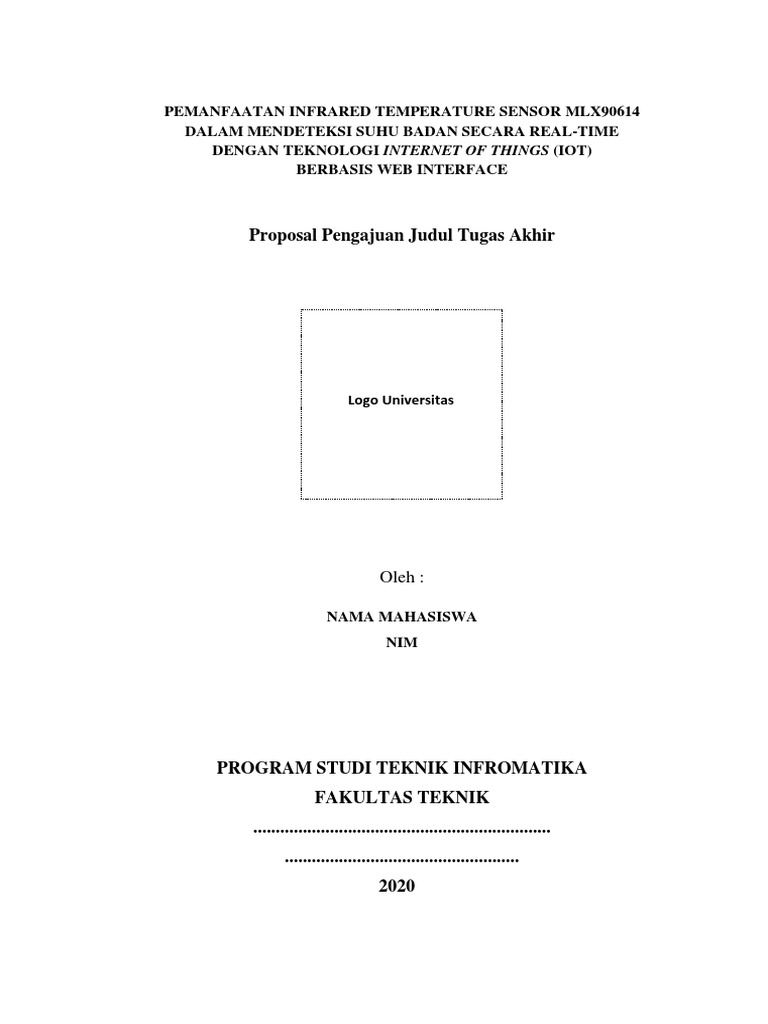Proposal Judul Teknik Informatika | PDF