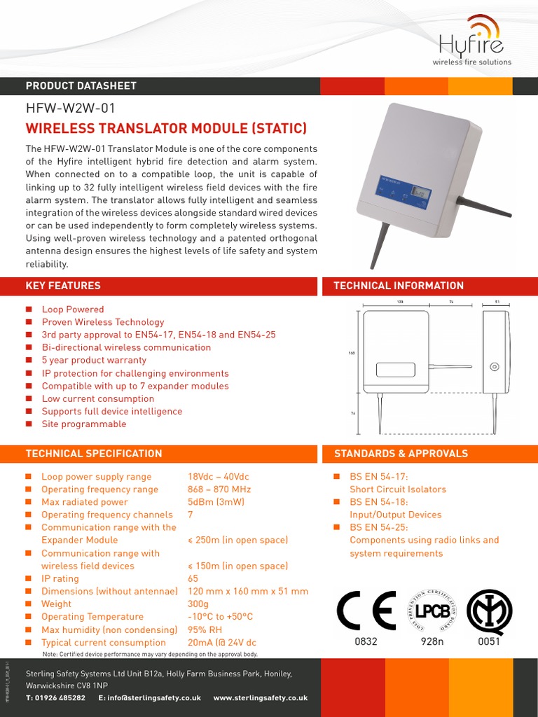 HFW-W2W-01: Wireless Translator Module (Static) | PDF | Wireless ...