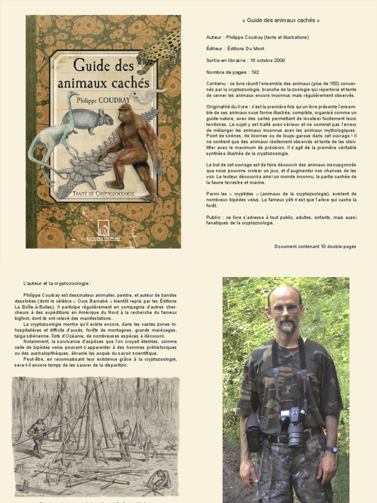 Guide illustré des animaux cachés | PDF | Cryptozoologie | Bigfoot