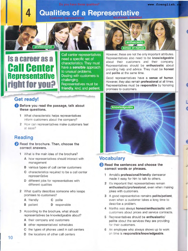 Call Center Representative Career Guide | PDF | Résumé | Conversation