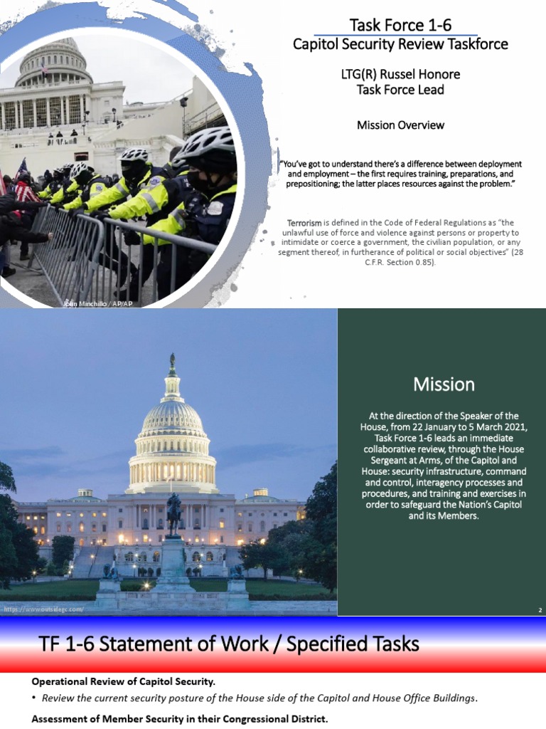 Task Force 1-6: Capitol Security Review Taskforce | PDF | Security ...
