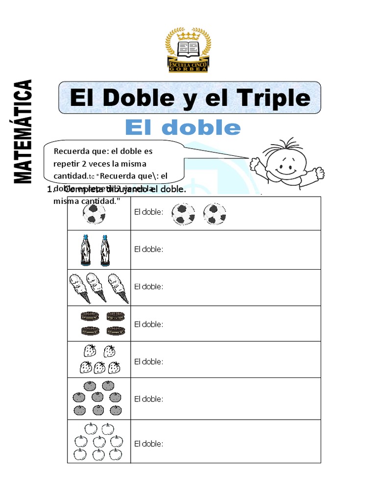 Ficha-de-El-Doble-y Triple | PDF