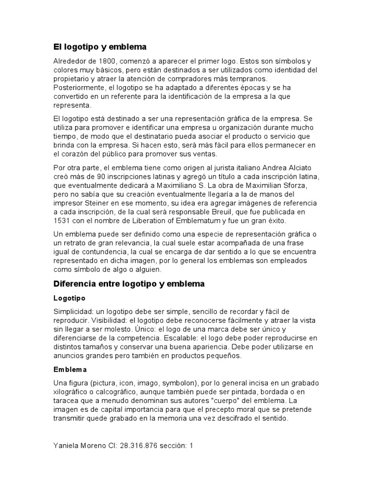 El Logotipo y Emblema | PDF | Logos