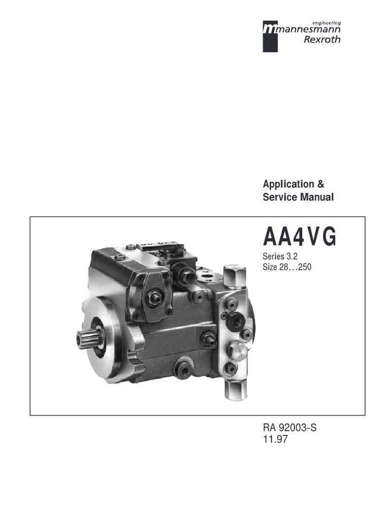 Aa4Vg: Application & Service Manual | PDF | Pump | Gas Technologies
