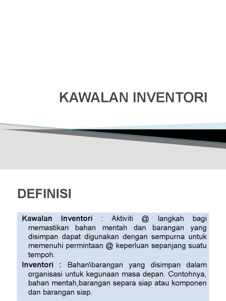 Kawalan Inventori | PDF