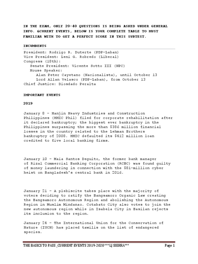 Current Events Philippines | PDF | Philippines | Police