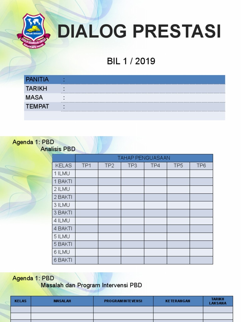 Dialog Prestasi Panitia 2019 | PDF