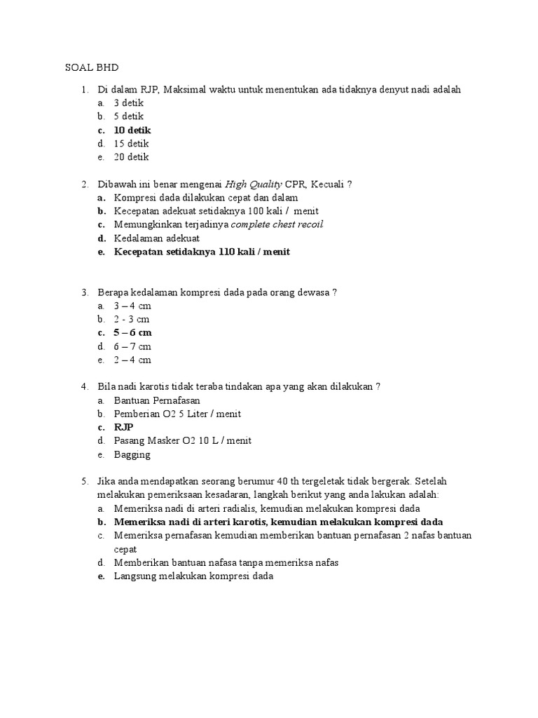 Soal BHD | PDF
