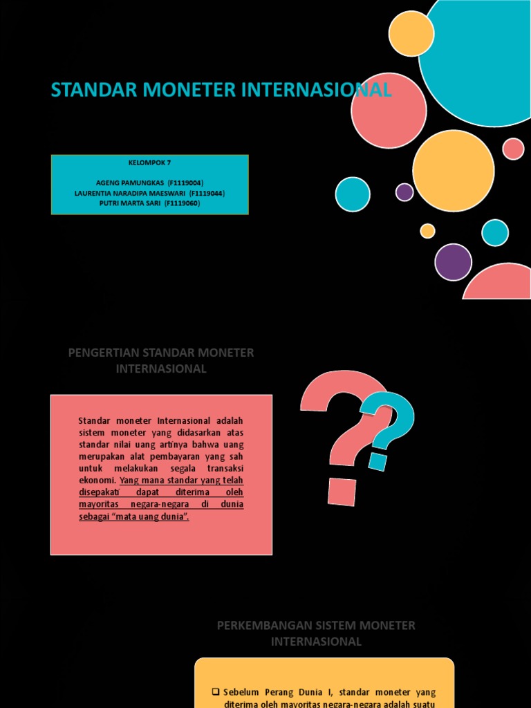 Standar Moneter Internasional-Kelompok 7 | PDF