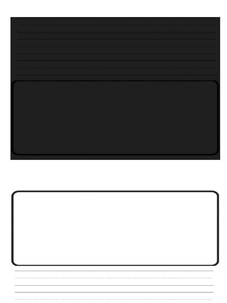 Kindergarten Writing Template PDF