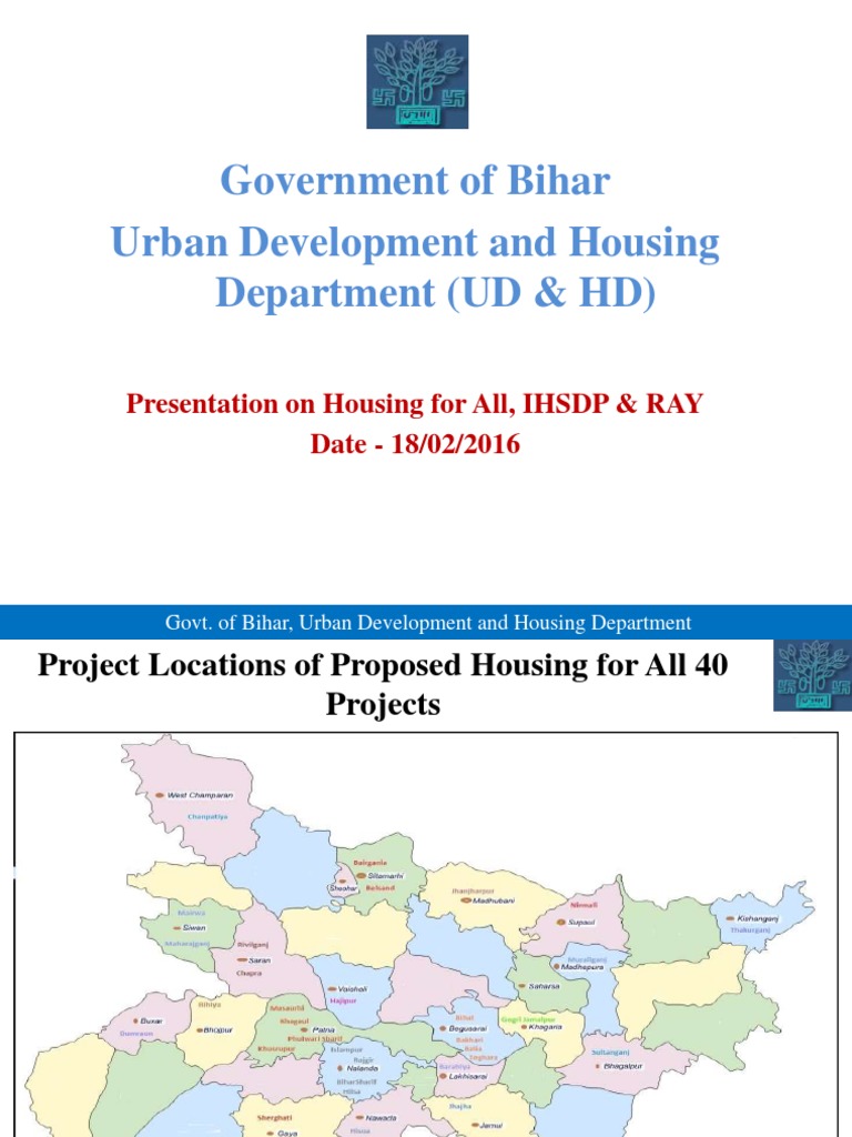 Government of Bihar Urban Development and Housing Department (UD & HD ...