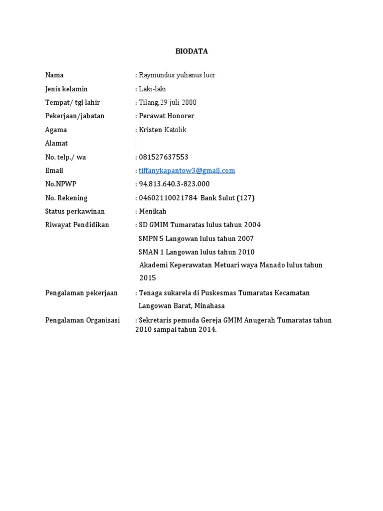 Contoh Operasional RElawan 1 | PDF