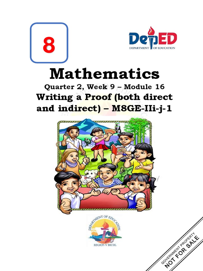 Mathematics: Writing A Proof (Both Direct and Indirect) - M8Ge-Iii-J-1 ...
