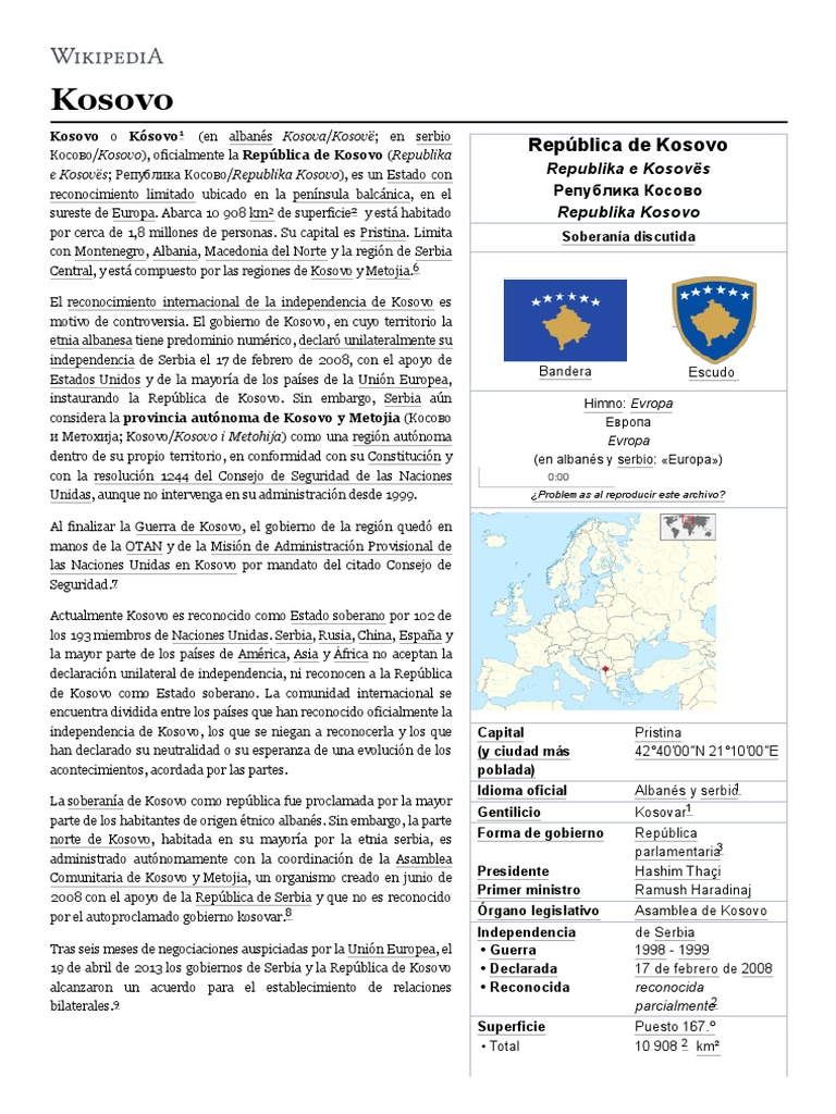 118 Kosovo | PDF | Kosovo | Serbia