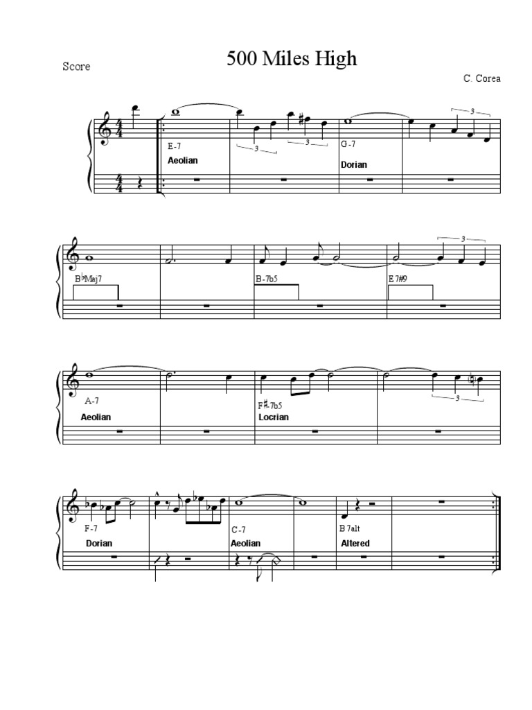 500 Miles High | PDF