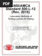 Amca 501 | PDF | Mechanical Engineering | Building Engineering